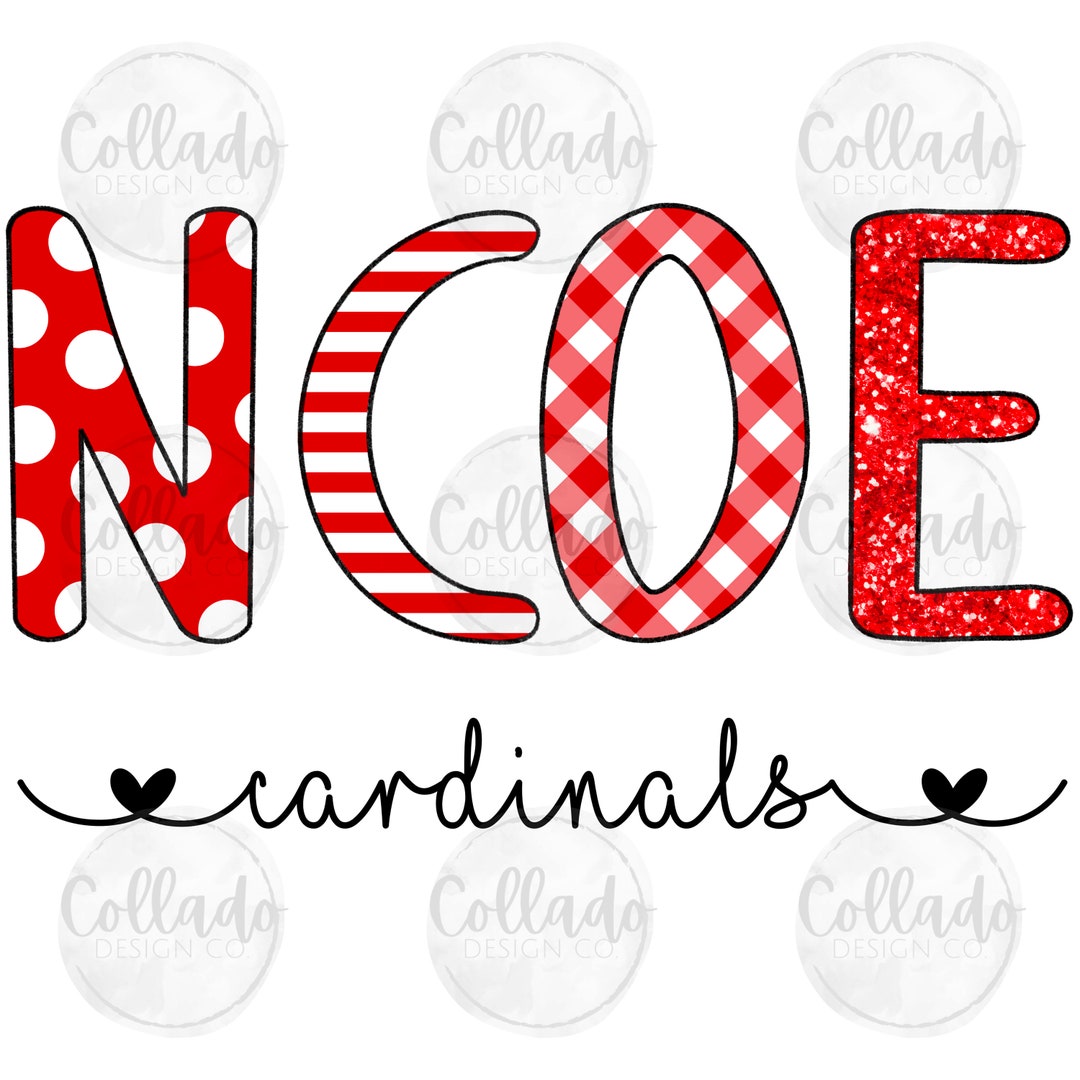 NCOE Cardinals Illinois Red White Black Norris City Omaha Enfield ...