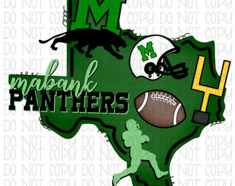 Mabank Panthers Png - Etsy