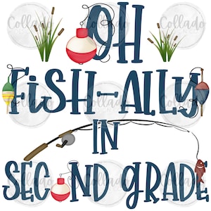 Oh Fish-ally in Second Grade 2nd School Fishing Lures Kids Traditional ...