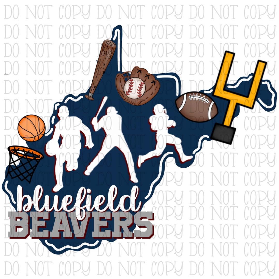 Bluefield Beavers - West Virginia Navy Maroon White School Sports Team ...