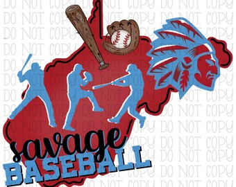 Savage Baseball - Etsy