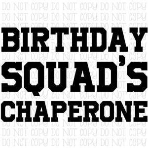 Birthday Girl - Birthday Squad - Chaperone - Leopard - (all 3 Files ...