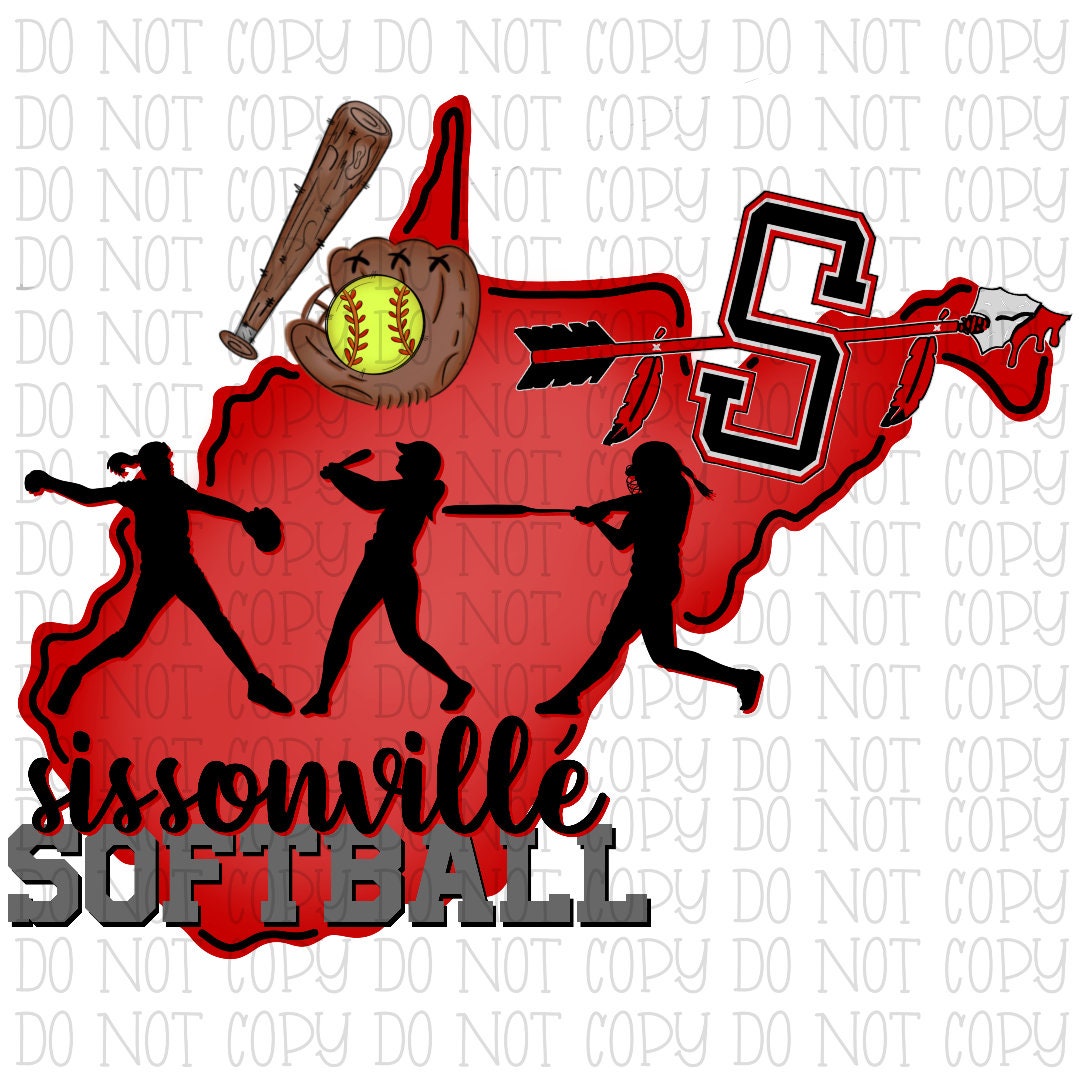 Sissonville Indians West Virginia - Softball Red and Black - School ...