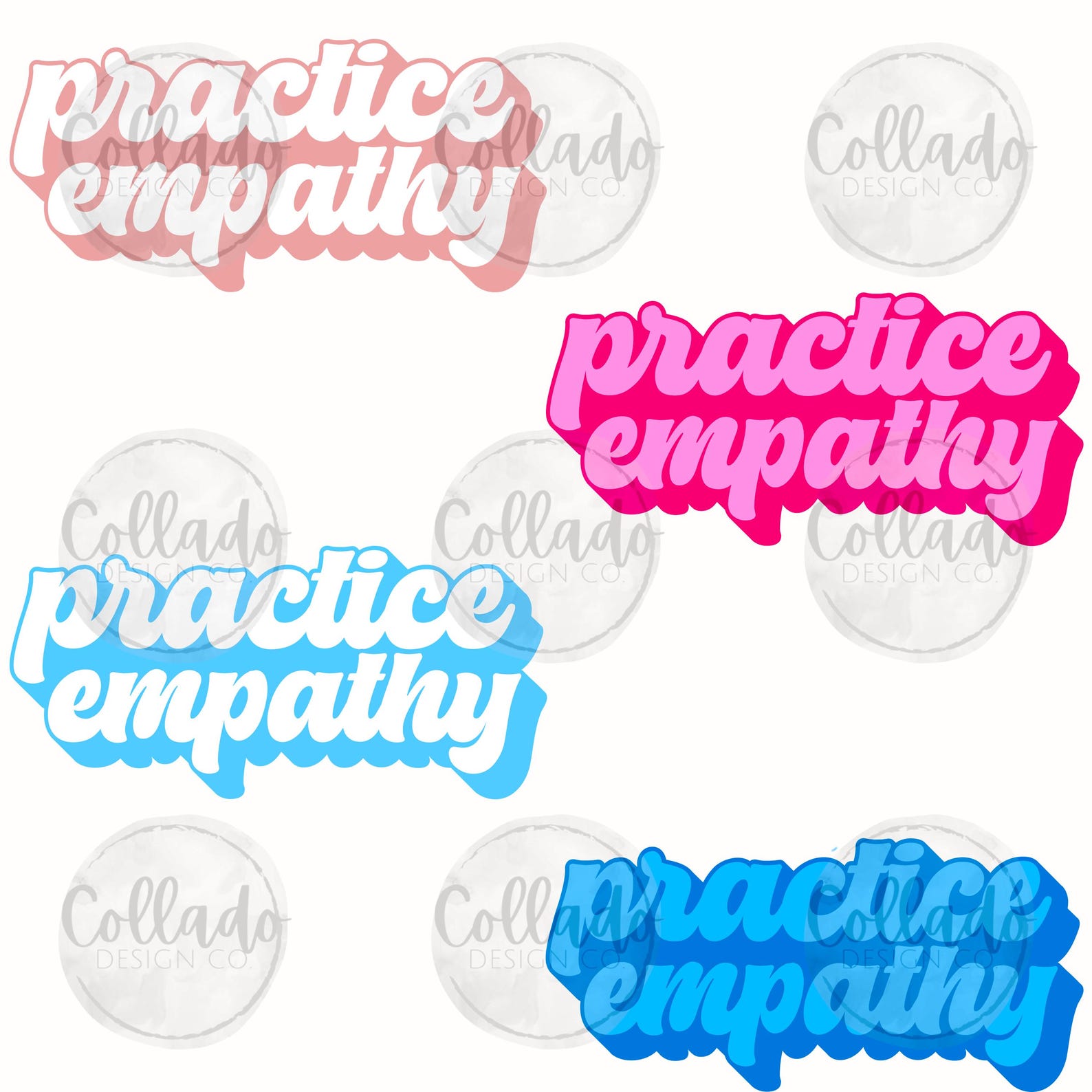Practice Empathy 4 Colors Included Pink Blue Zip File Phrases and ...