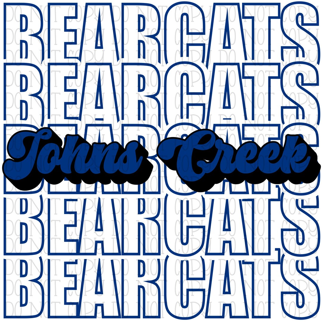 Johns Creek Bearcats Kentucky Royal Blue Black School Sports Team ...