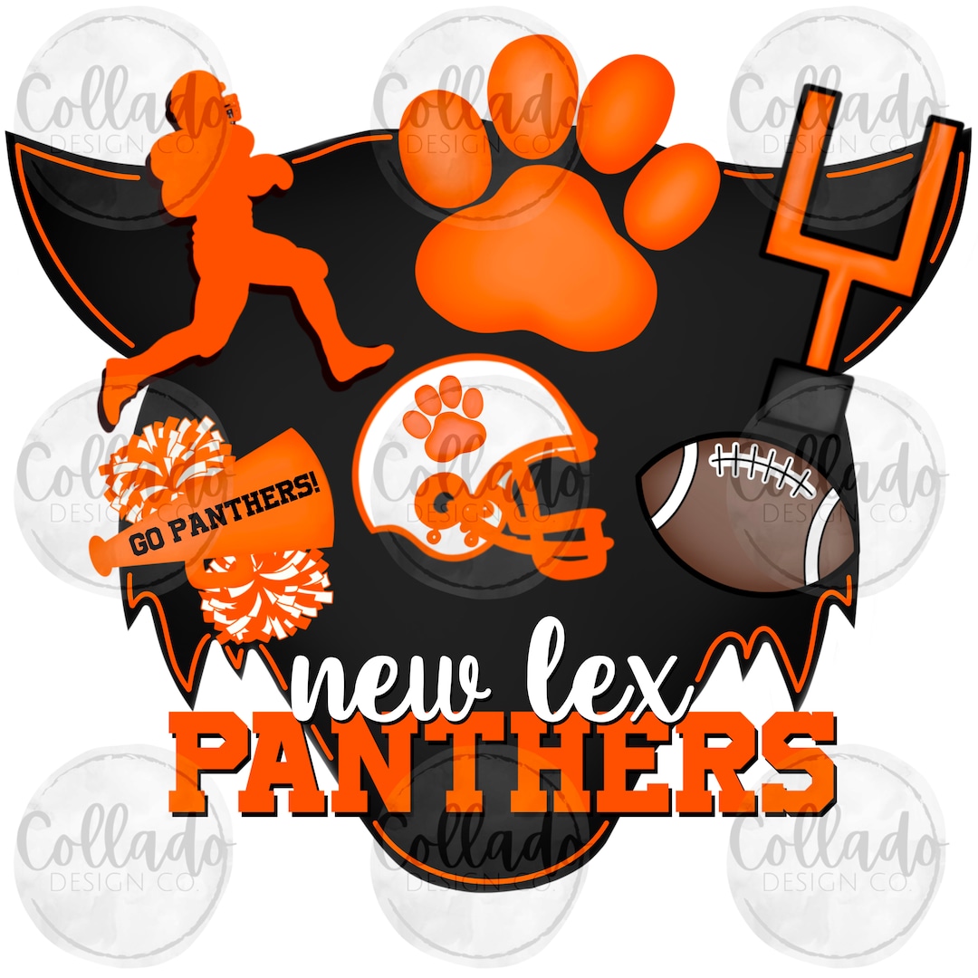 New Lex Panthers Ohio Black and Orange Football School Sports Team ...