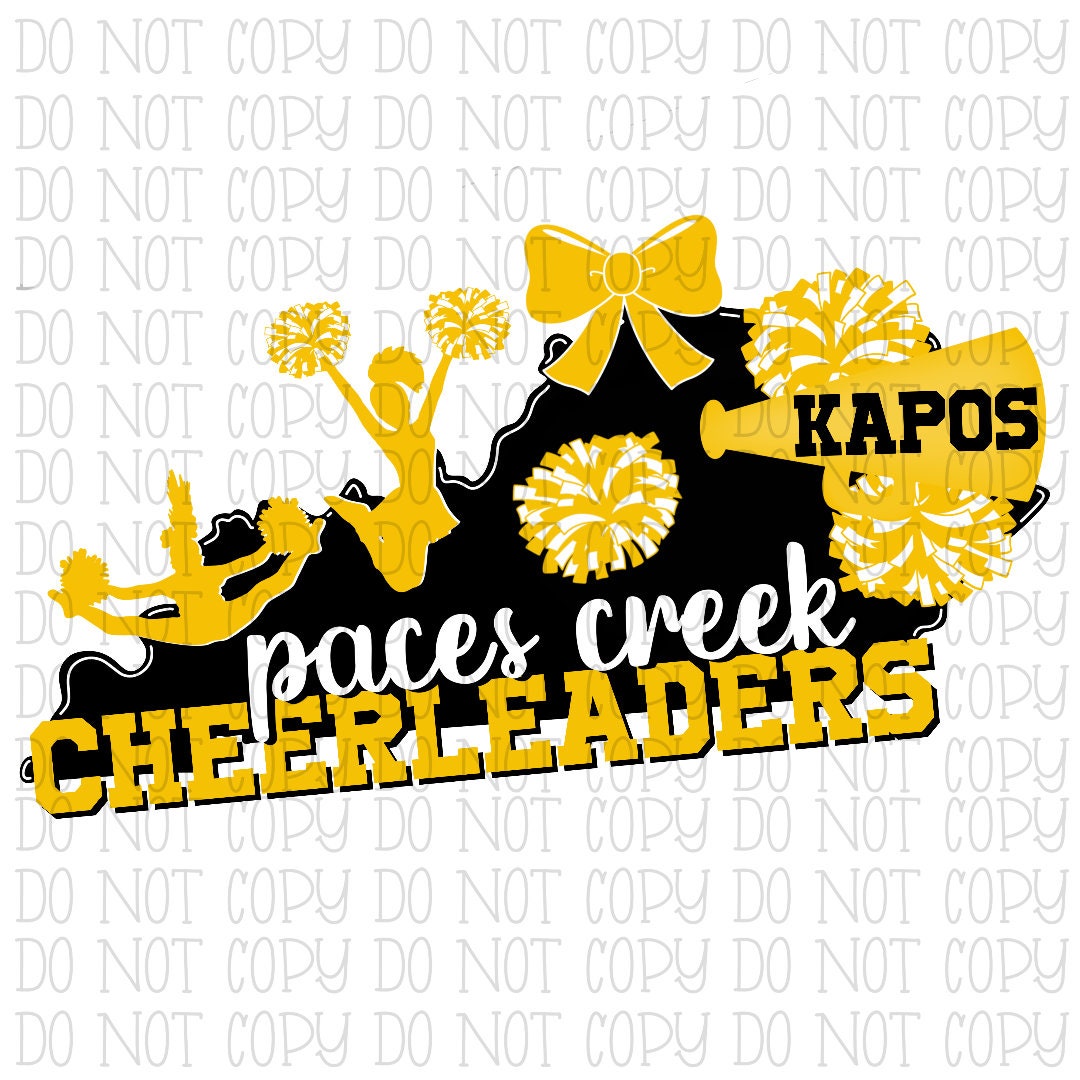 Paces Creek Cheerleaders KAPOS Kentucky Cheer Gold and Black ...