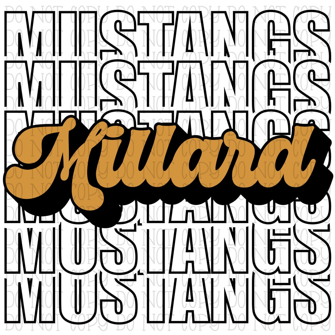Millard Mustangs - Kentucky Gold and Black - School Sports Team ...