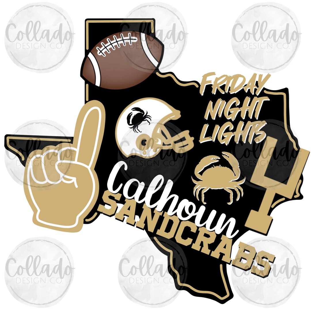 Calhoun Sandcrabs Gold and Black TX Texas High School Friday Night ...