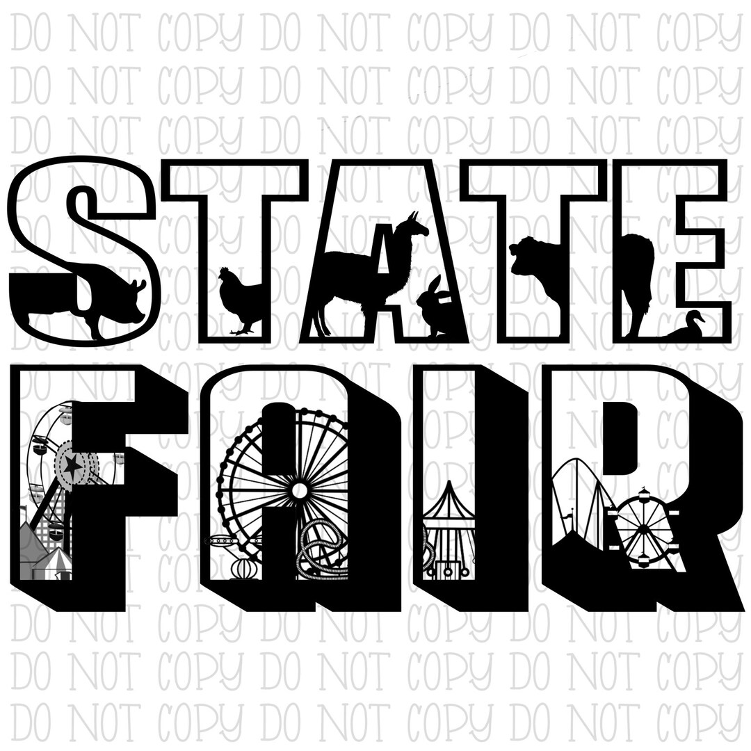 State Fair Rides Circus Silhouette County Fair Digital Download Instant ...