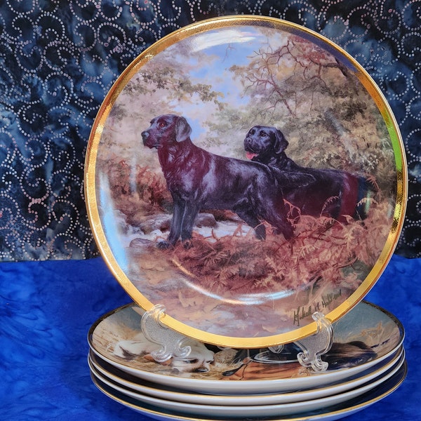 Franklin Mint Heirloom Labrador Plates Limited Edition - Etsy