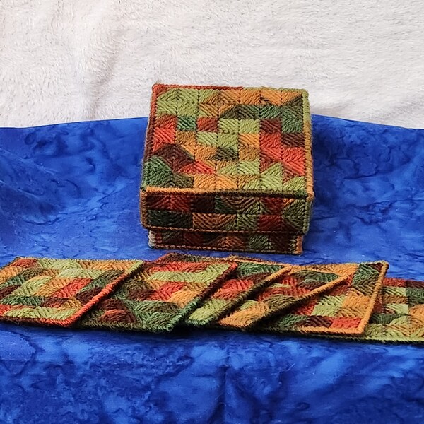 Cross Stitch Coaster - Etsy
