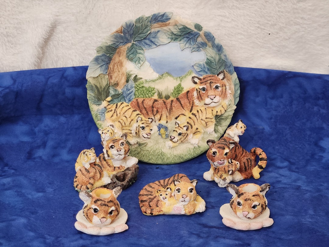 Miniature Tiger Tea Set Home Decor - Etsy