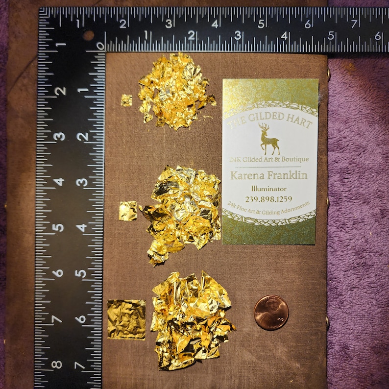 Pure 24k Gold Flakes HAND CUT CUSTOM 5g - Hand Cut Gilding Flakes ...