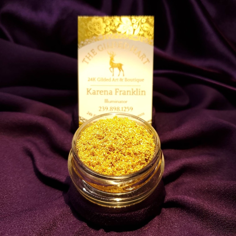 Pure 24k Gold Powder REGULAR 1g - Hand Ground Gilding Powder - Precious ...