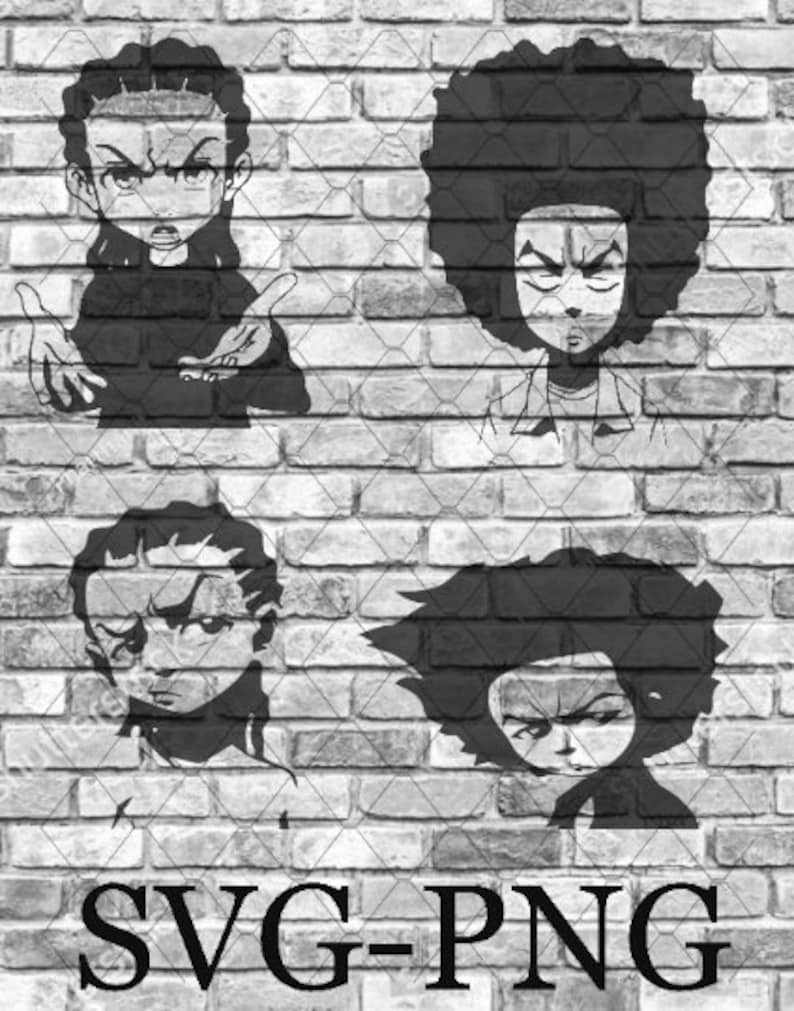 Riley Huey Freeman the Boondocks Svg Png - Etsy