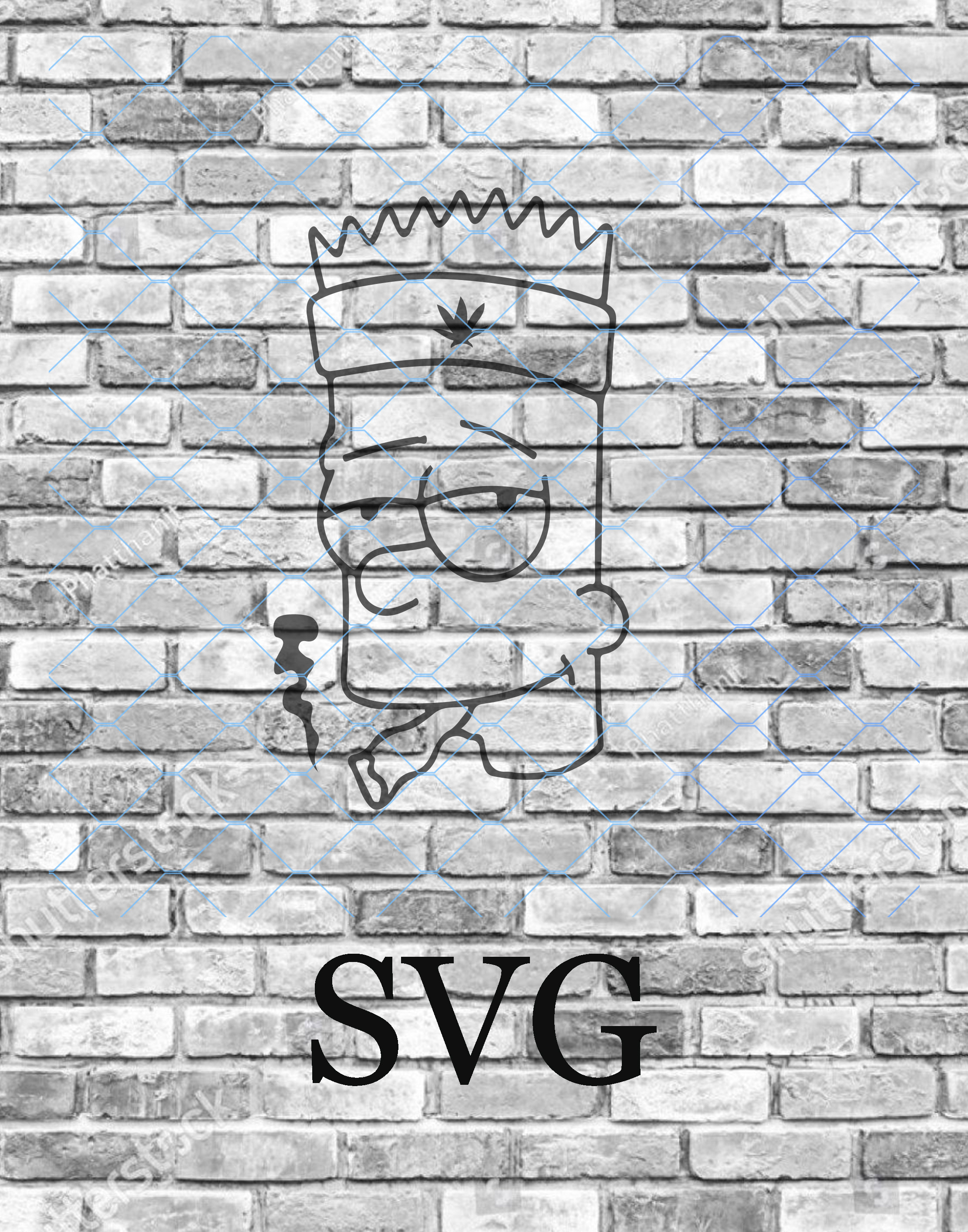 Weed Smoke High Bart Simpson Svg - Etsy