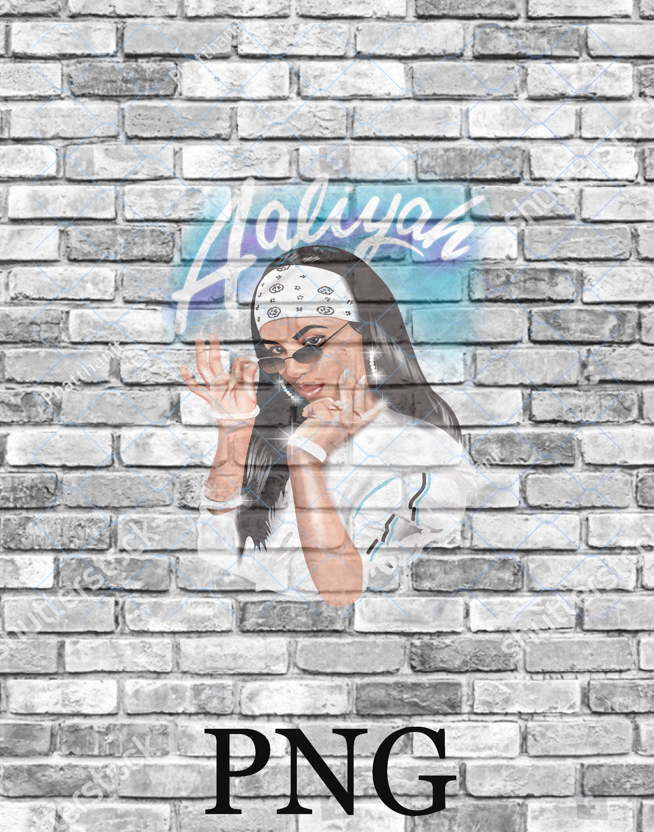 Aaliyah Airbrush Inspired Png , Png Files for T Shirt - Etsy