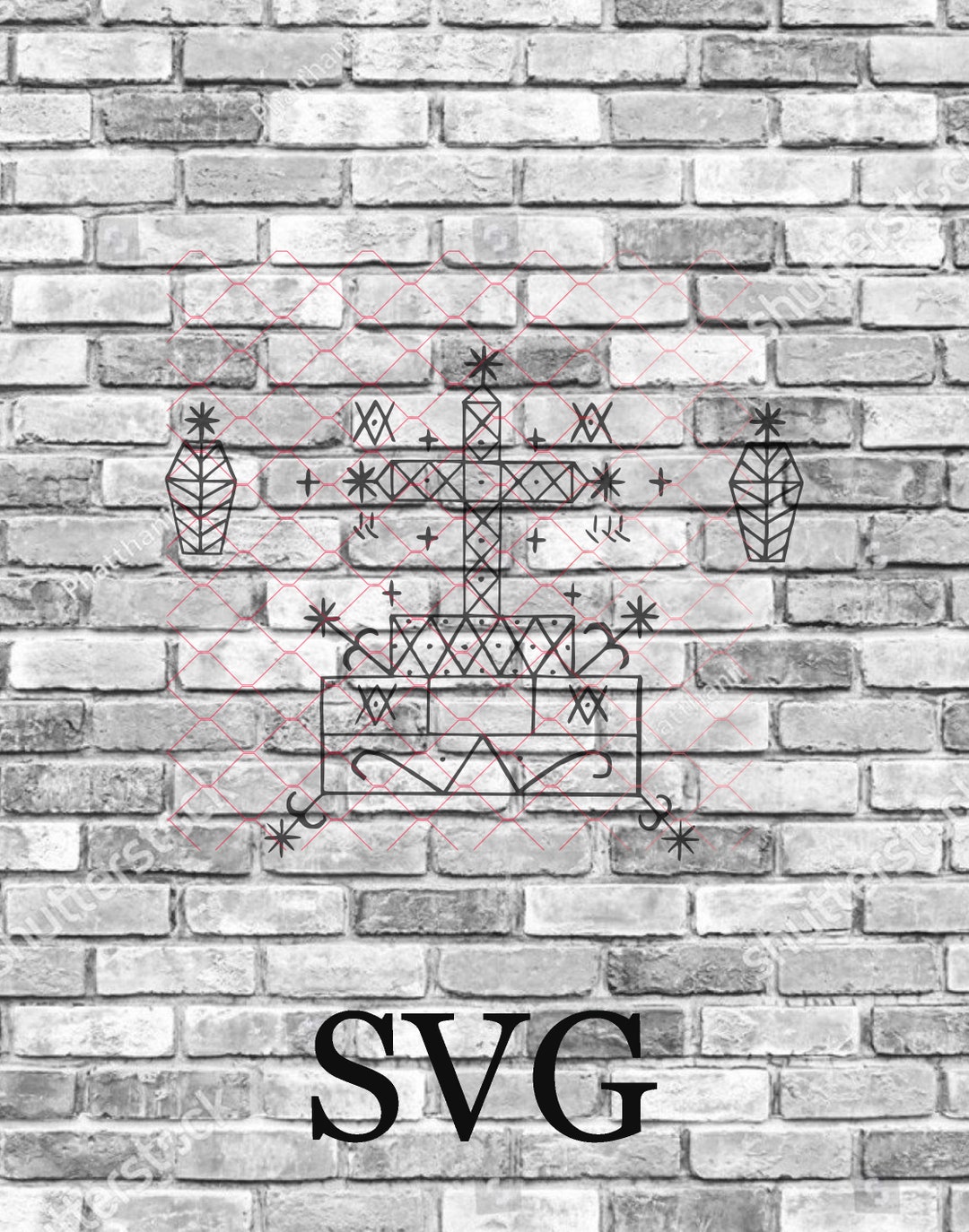 Veve Baron Samedi Svg - Etsy