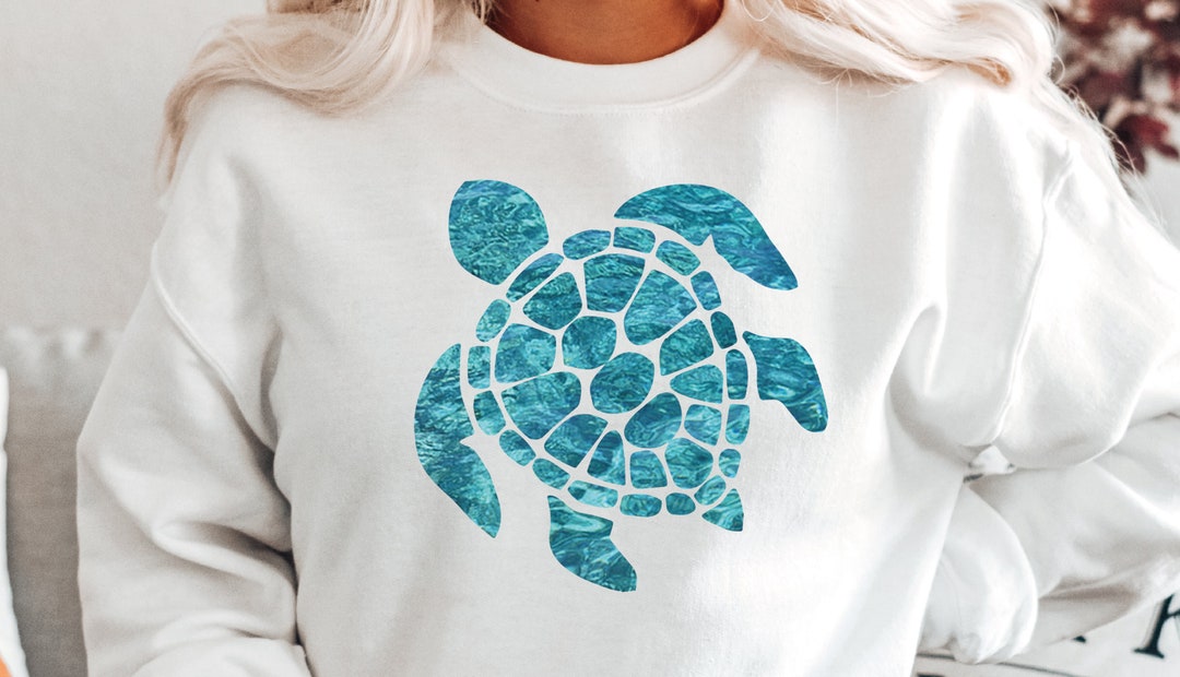 Turtle Sweatshirt, Cute Turtle Sweater, Sea Turtle, Turtle Gifts ...