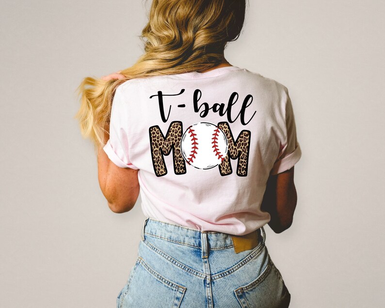 T-ball Mom Shirt: Leopard Baseball, Game Day Outfit - Etsy