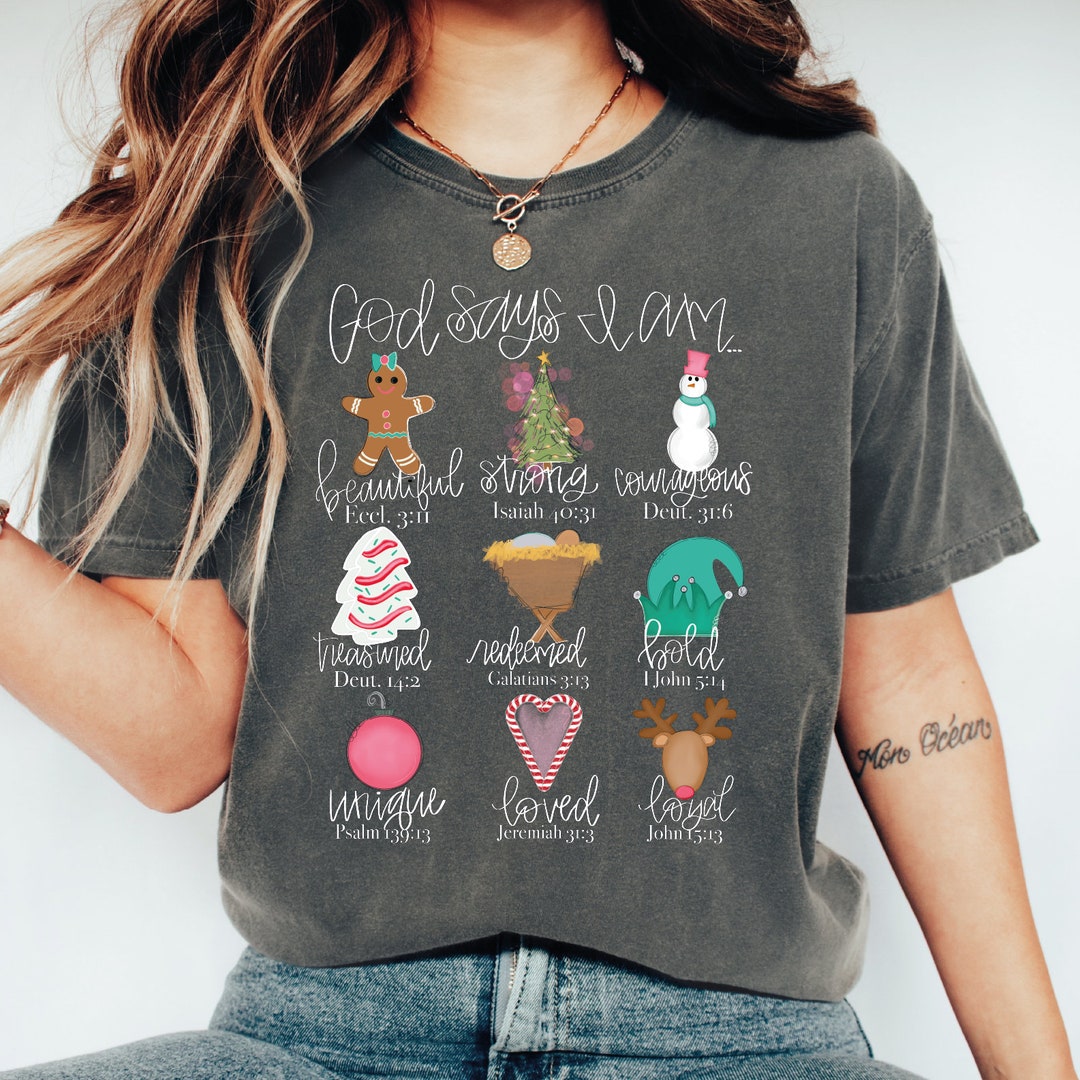 Christian Christmas Sweater, Nativity Theme Gift for Women, Bible and ...