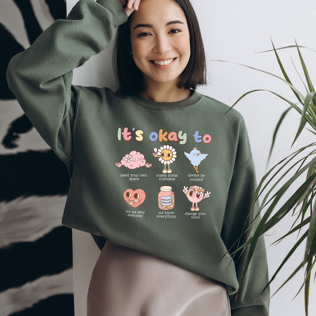 Valentine Clothing, Its Okay to Feel All the Feels Sweatshirt - Etsy