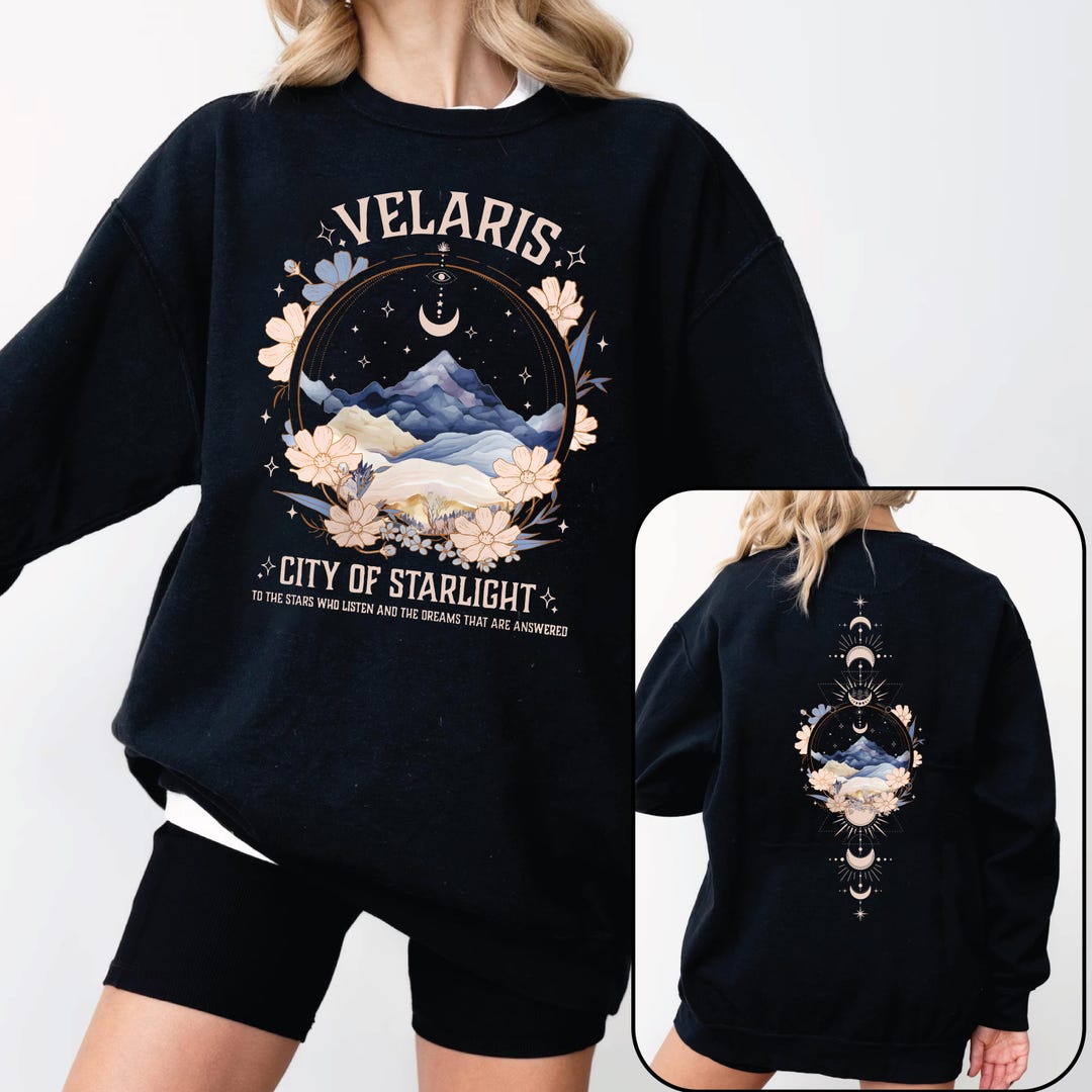 Velaris City of Starlight Two-sided Sweatshirt, the Night Court, SJM ...
