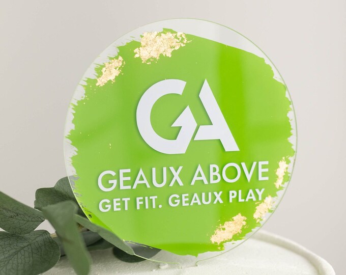 Custom Logo Cake Topper | Small Business Cake Topper | Logo Cake Décor ...