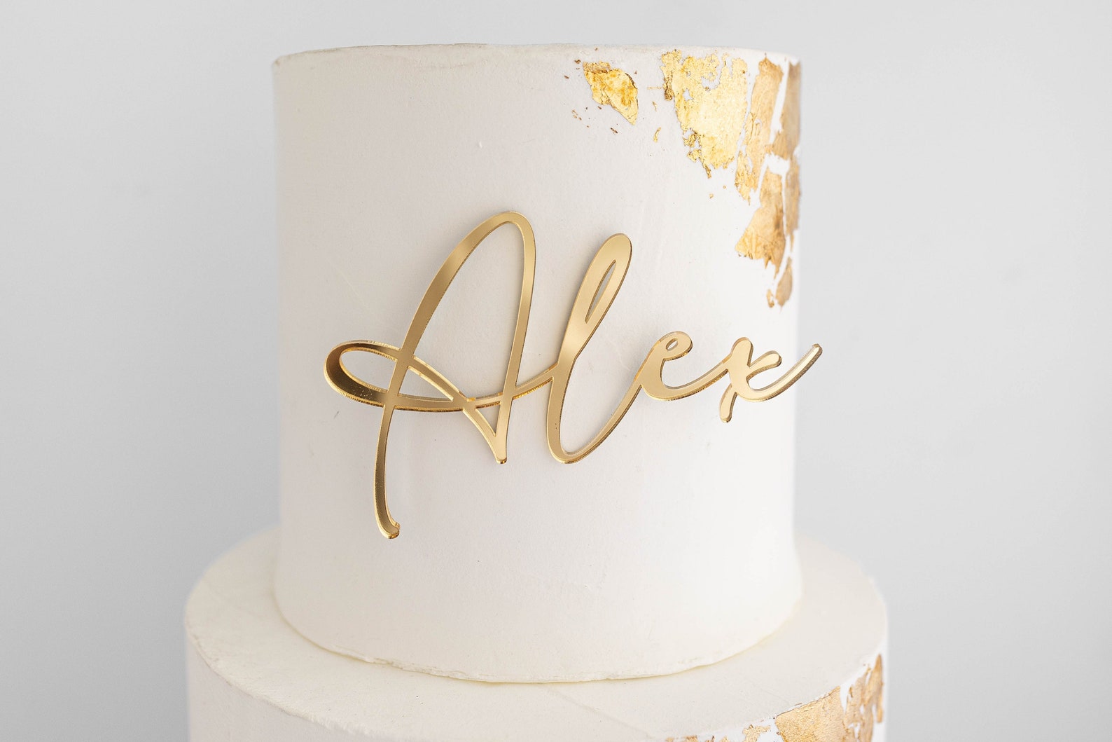 Cursive Script Name Acrylic Cake Charm | Custom Cake Charm | Birthday ...