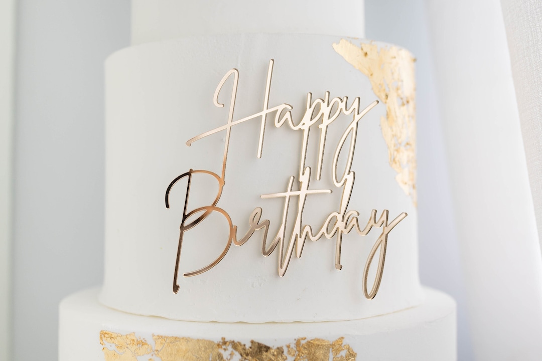 Happy Birthday Cake Charm / Topper | Happy Birthday Cake Décor ...