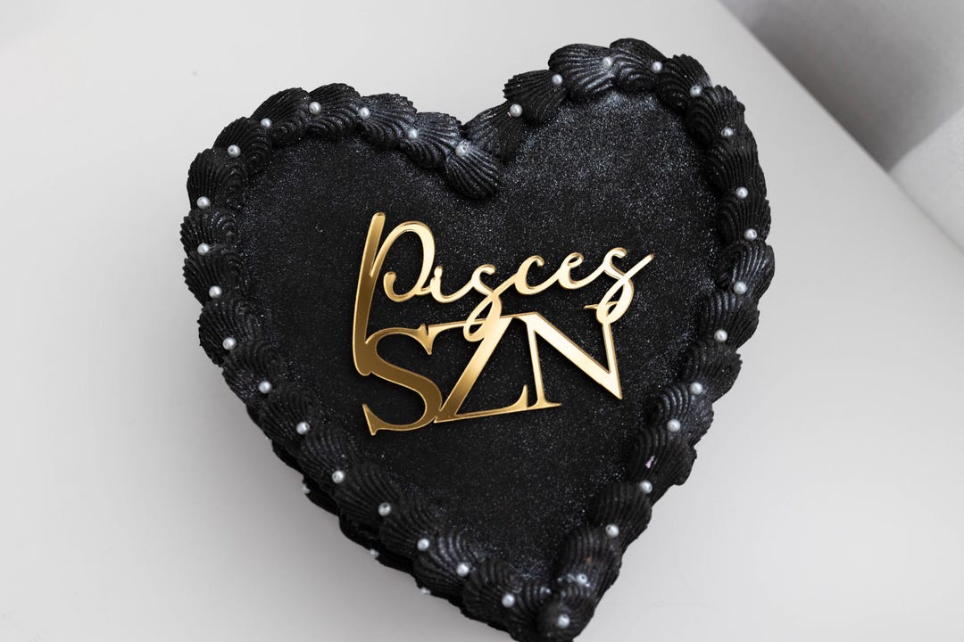 Zodiac SZN Acrylic Cake Topper 3.5" - 4" | Zodiac Season Cake Topper | Birthday Cake Charm ...