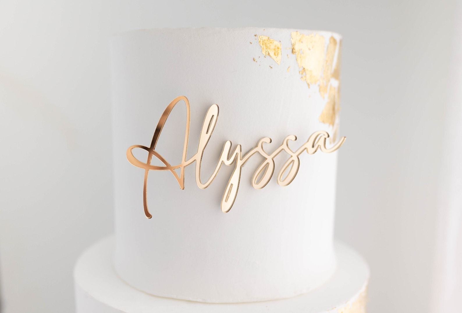 Cursive Script Name Acrylic Cake Charm | Custom Cake Charm | Birthday ...
