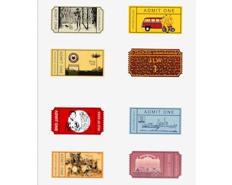 Wes Anderson Sticker Packs - Etsy