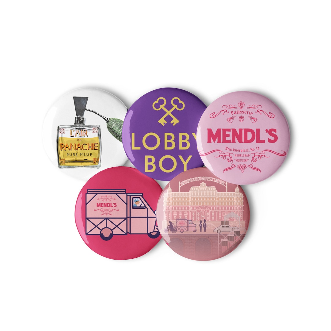Button Collection: Grand Budapest Hotel Collection No. 1 - Wes Anderson ...
