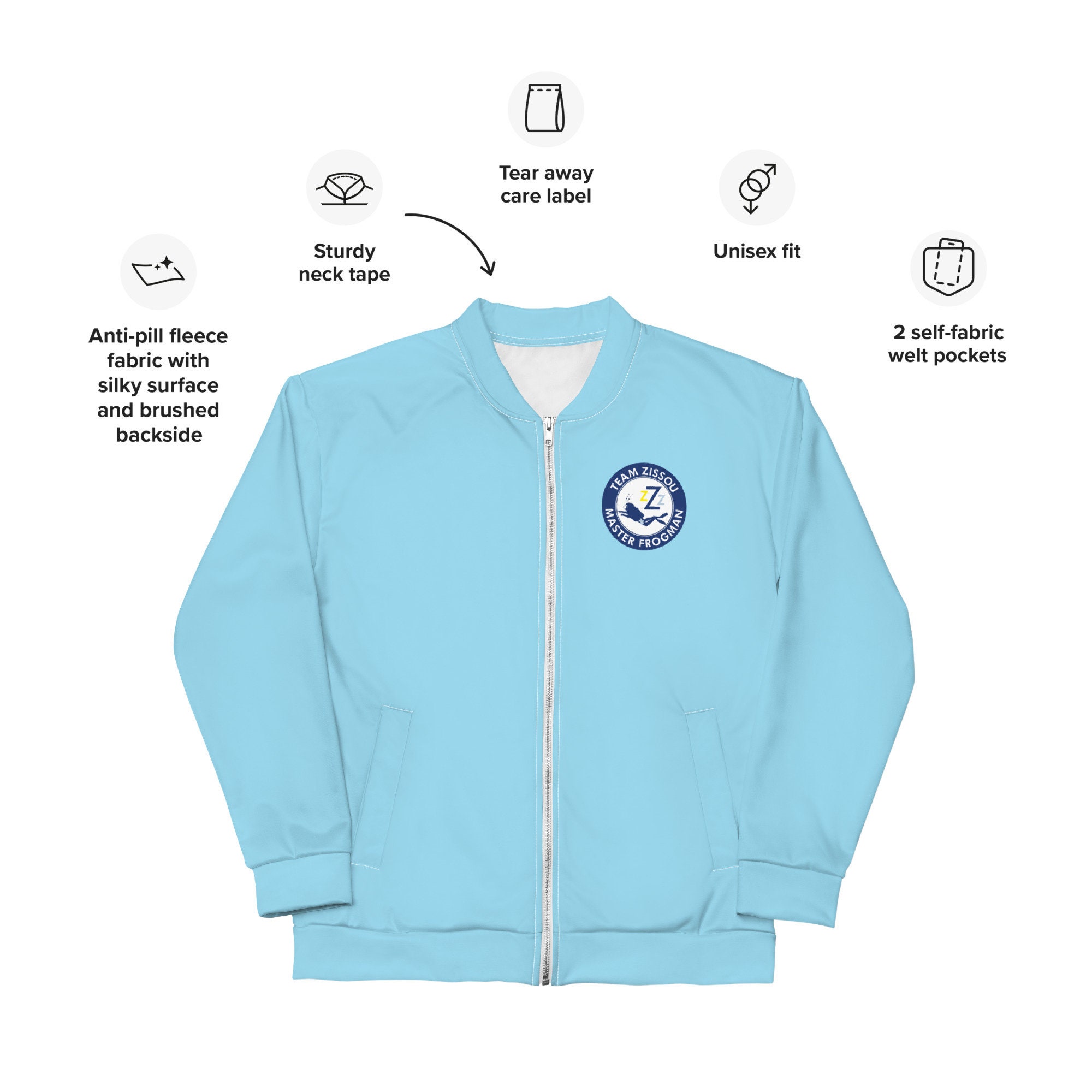 Team Zissou Master Frogman Unisex Bomber Jacket - Etsy