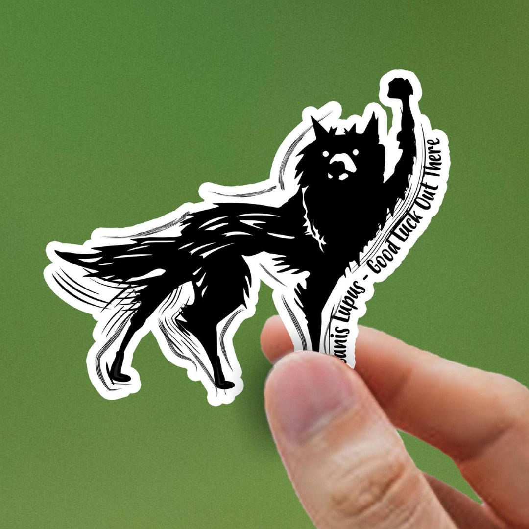 Decal: Canis Lupus - Good Luck Wolf - Mr Fox - Solidarity Fist Sticker ...
