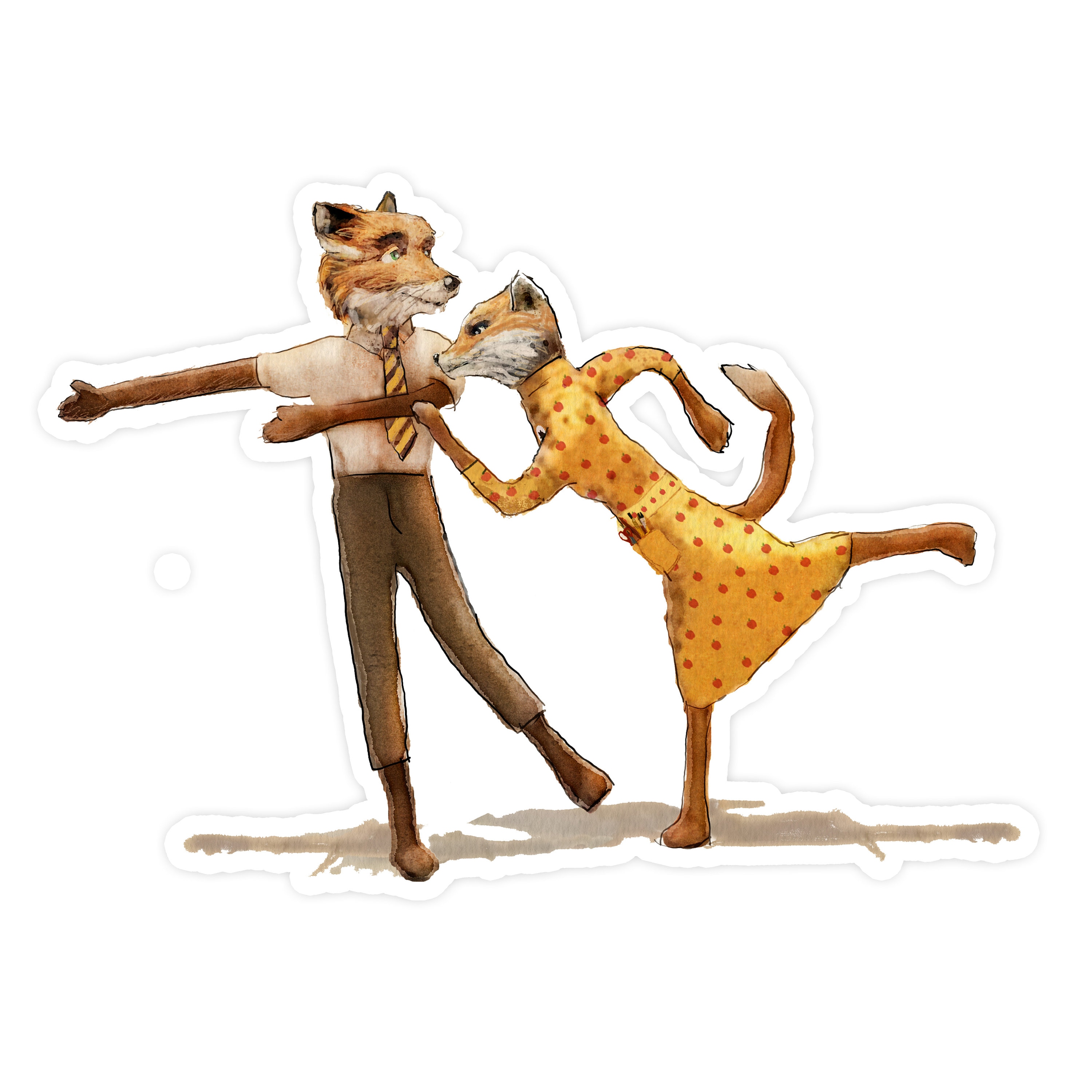 Decal: Let's Dance All Night Long Fantastic Mr. Fox Wes Anderson - Etsy