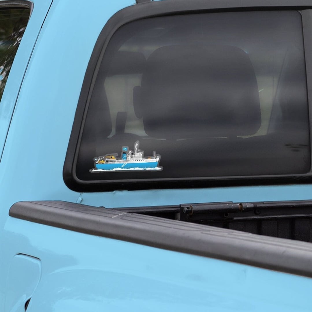 Transparent Window Decal: the Belafonte With Crew the Life Aquatic Wes ...