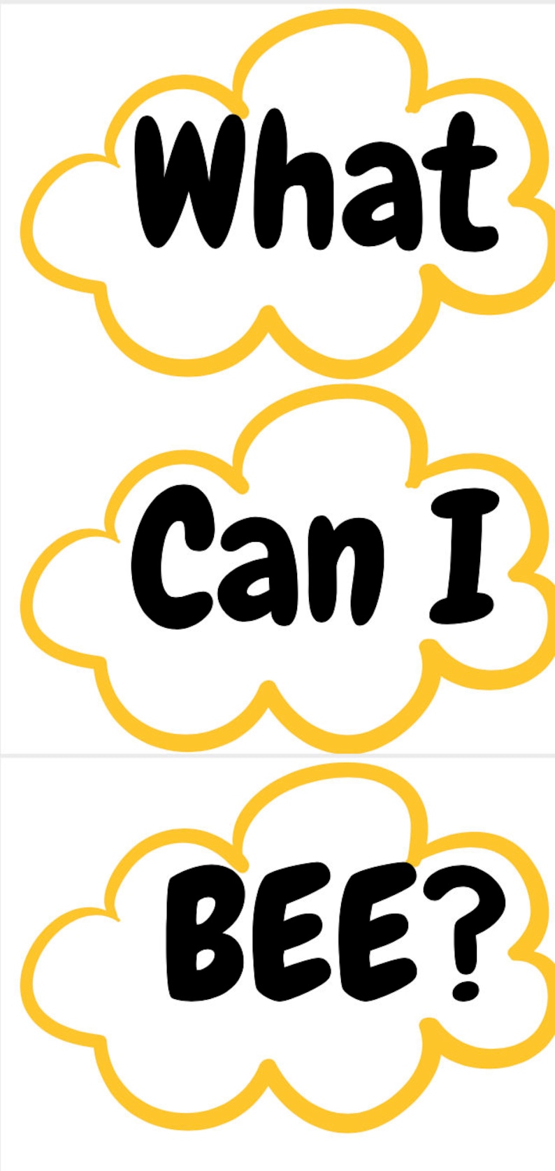 What Can I Bee? - Cartoon Affirmations - PDF- Digital Download - Etsy