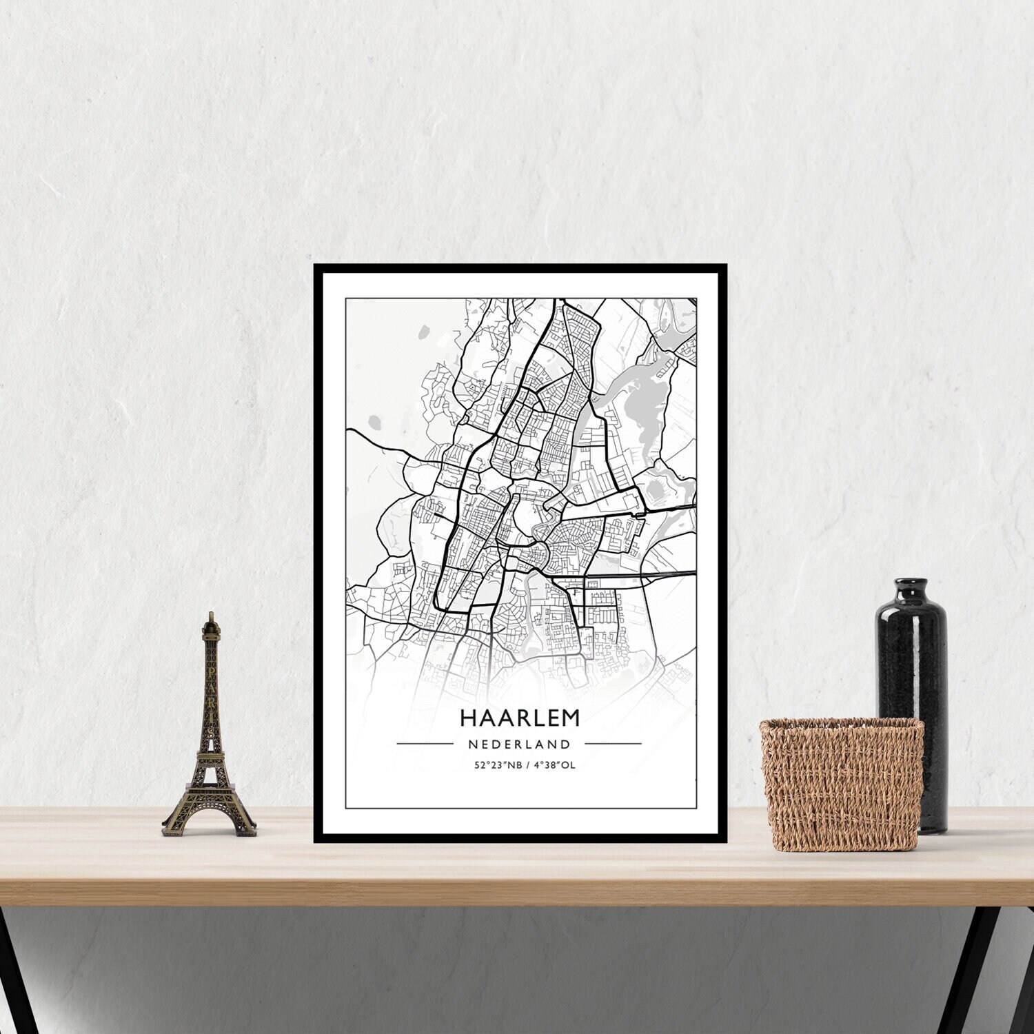 City Poster Haarlem City Map Map Haarlem Map Haarlem City Map Poster ...