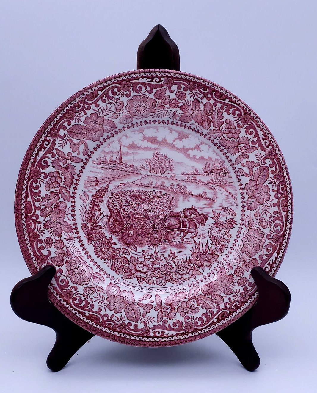 English Ironstone Tableware four Seasons Ironstone Dinner Plate Cake ...