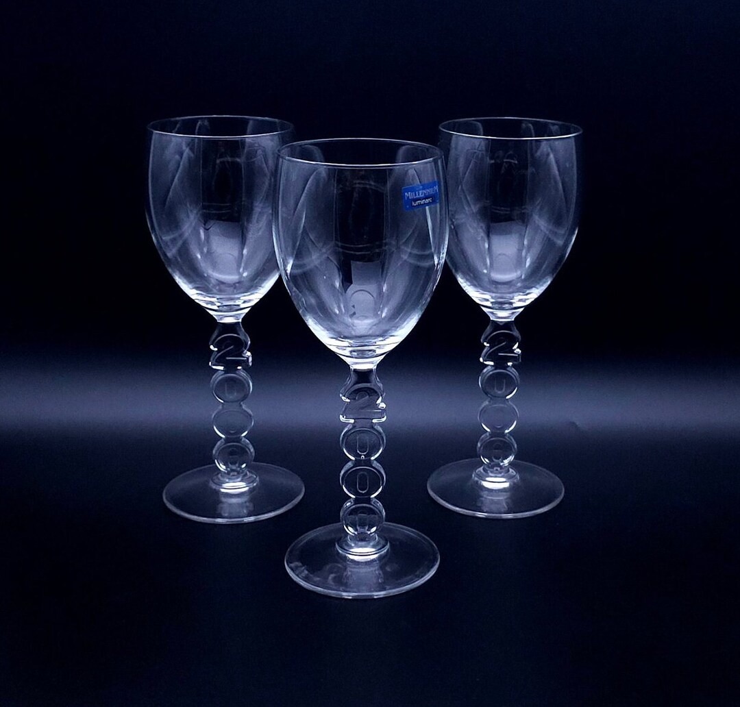 Luminarc Millennium France Champagne Glasses - 2000 - Made in France ...
