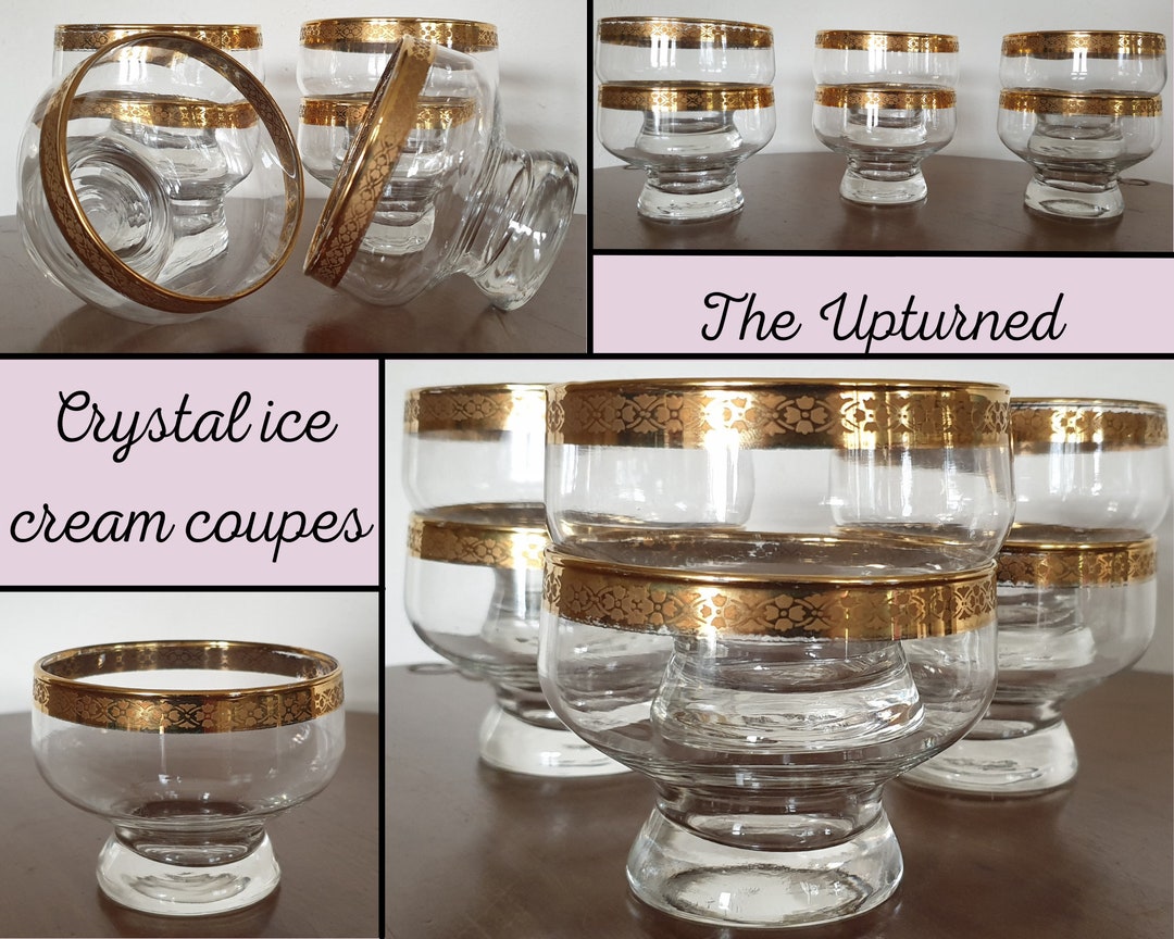 6 Crystal Ice Cream Cones Crystal Ice Cream Cups - Etsy