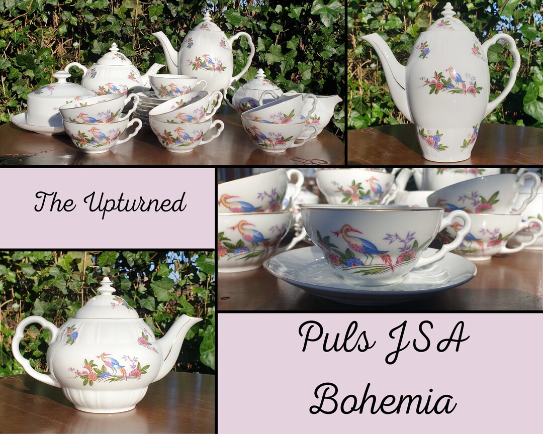 Puls JSA Bohemia 19-piece Set Coffee Pot Teapot Butter Dish Cups With ...