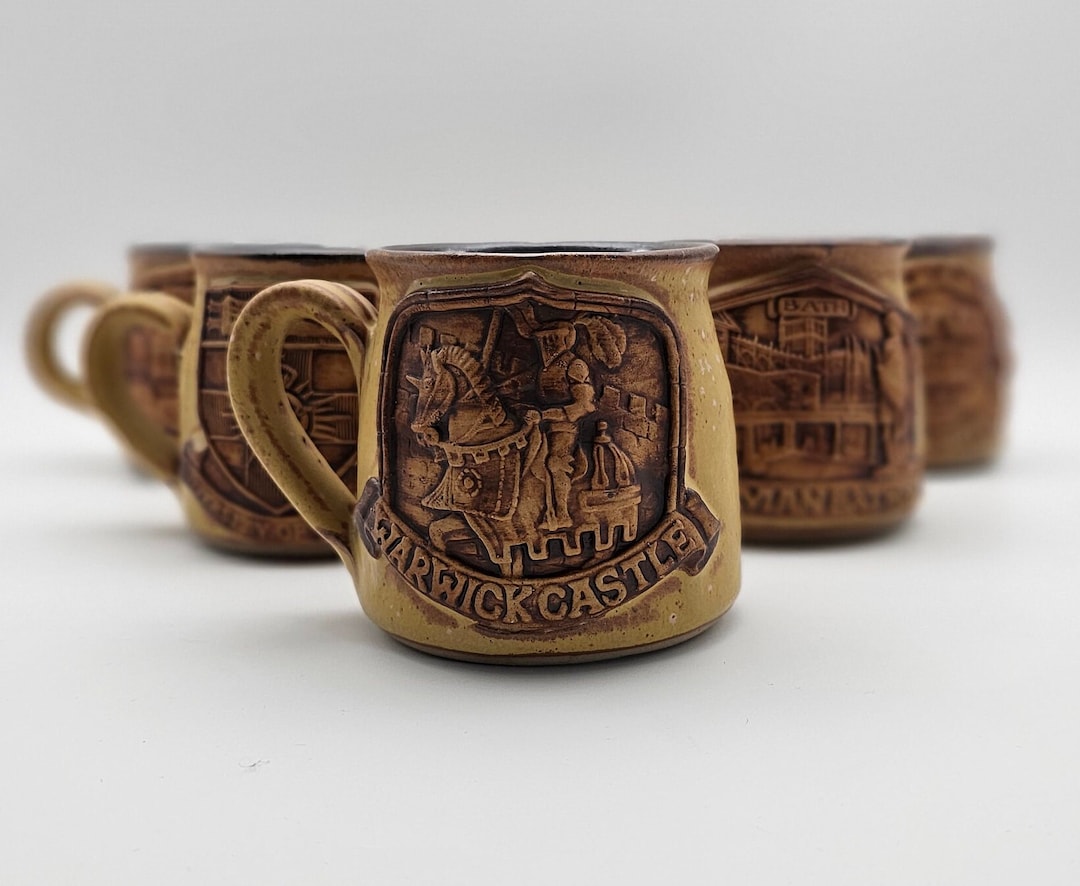 Stonebridge Pottery Earthenware Tea Mugs 1980 Vintage Made in England ...