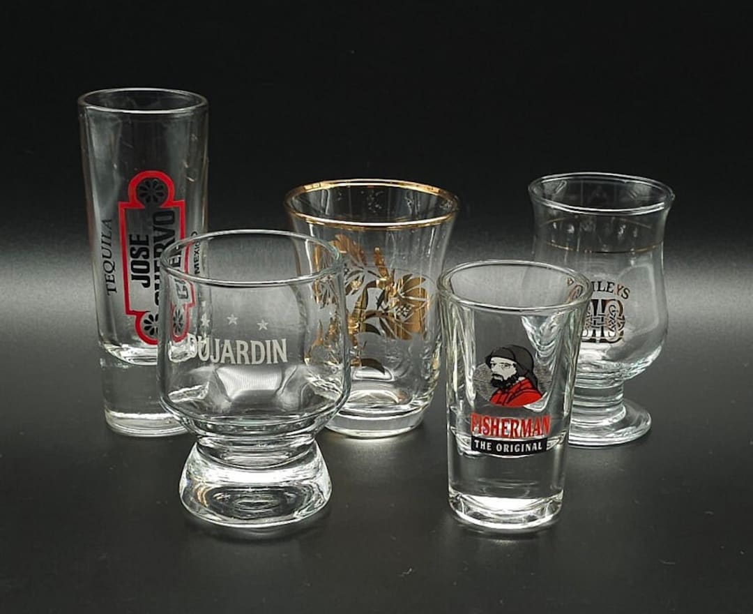 Vintage Mix & Match Liqueur Glasses - Shot Glasses - Bar Supplies ...
