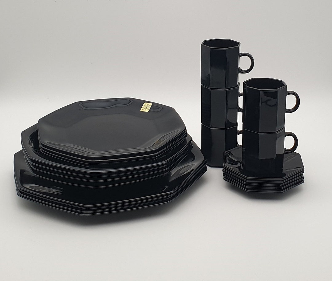 Vintage Arcoroc Esso Collection Octime Dinner Plates Soup Plates ...