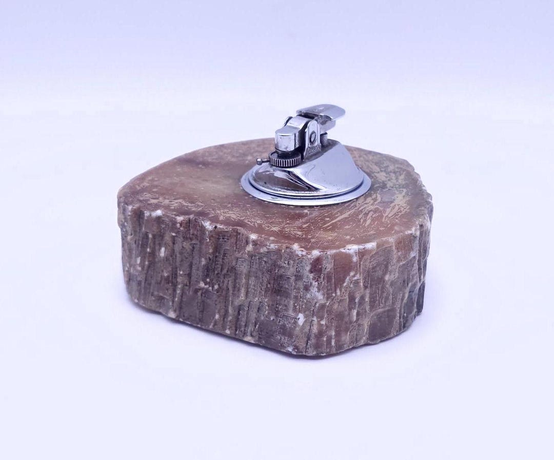 Vintage Stone Table Lighter - Antique Cigar Lighter - Smokers Gift ...