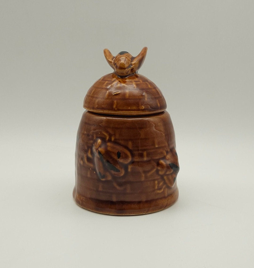 Vintage Honey Jar - Honey - Bee - Storage - Etsy